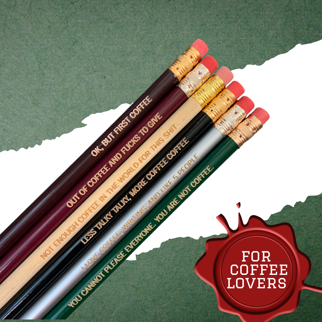 a fine coffee pencil set (6 Pencil Set ) – The Carbon Crusader