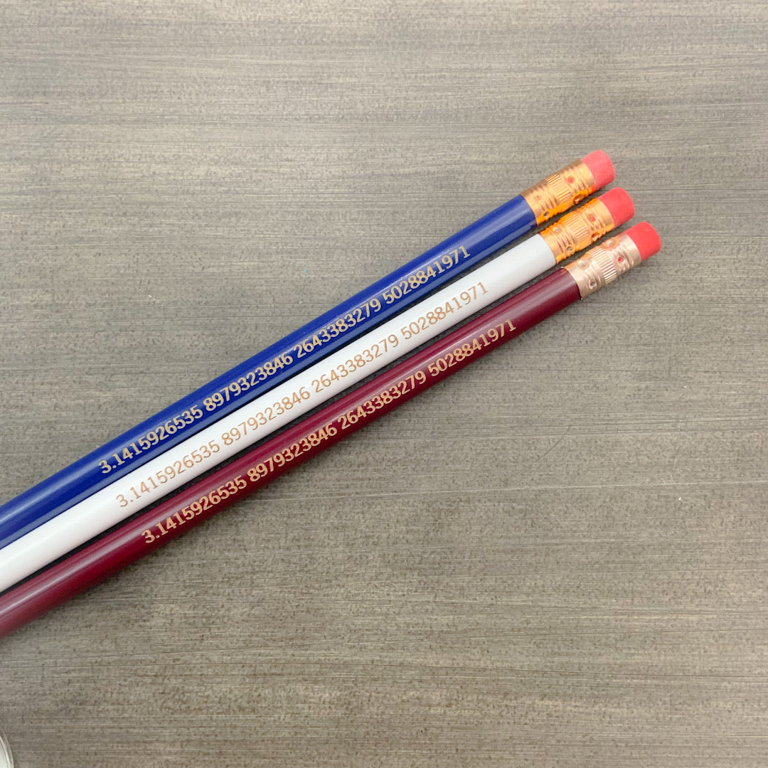 pi pencils (3 Pencil Set) – The Carbon Crusader